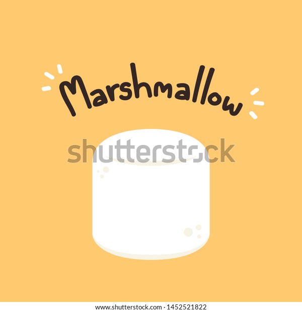 Marshmallow Vector Wallpaper Free Space Text Stock Vector (Royalty Free ...
