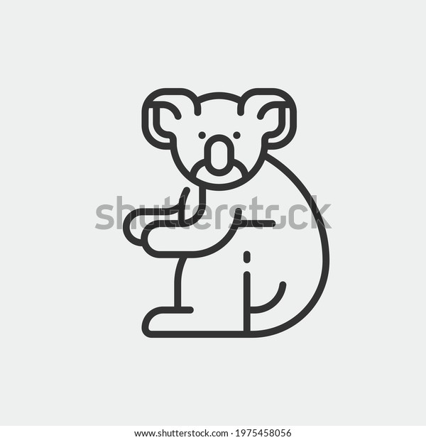 Marsupial Vector Icon Illustration Sign Stock Vector (Royalty Free ...