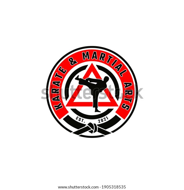 Martial Arts Karate Logo Template Vector Stock Vector (Royalty Free ...