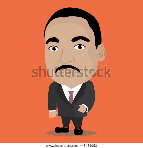 Martin Luther King Character: เวกเตอร์สต็อก (ปลอดค่าลิขสิทธิ์ ...