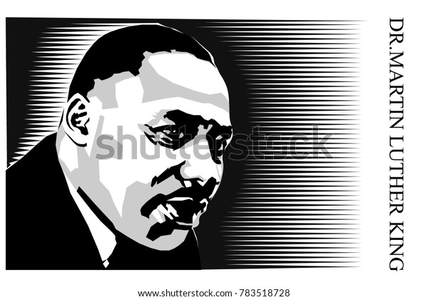 Martin Luther King Poster Vector Art Stock Vector (Royalty Free) 783518728