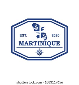 Vector de mapa de Martinica, logotipo: vector de stock (libre de ...
