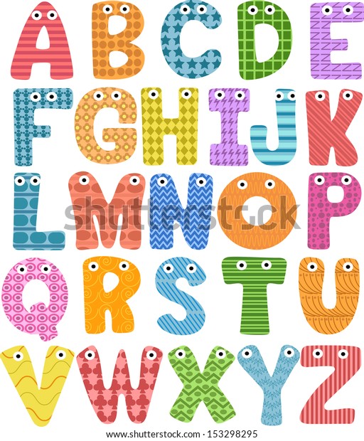 Mascot Illustration Featuring Letters Alphabet All Stock Vector ...
