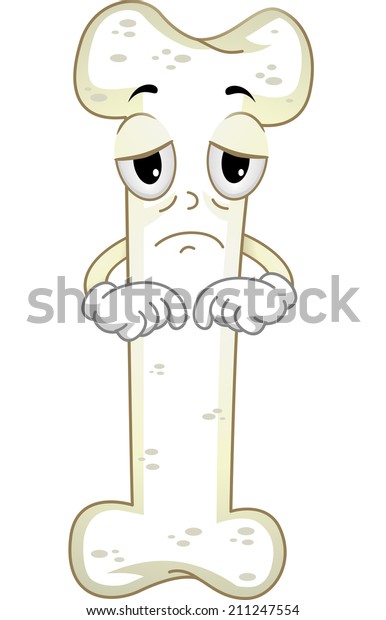 Mascot Illustration Featuring Sad Worn Out Stock Vector (Royalty Free ...