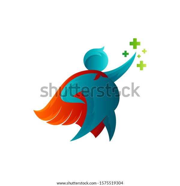 Mascot Logo Fat Man Super Hero Stock Vector (Royalty Free) 1575519304 ...