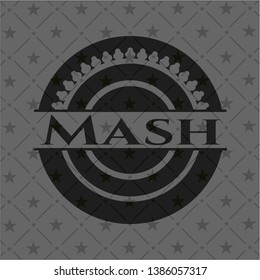 Mash Dark Emblem Vector Illustration Detailed Stock Vector (Royalty ...