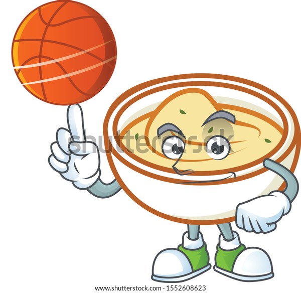 Mashed Potatoes Cartoon Character Mascot Holding Stock Vector (Royalty ...