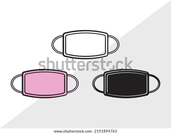 Mask Clipart Svg Printable Vector Illustration Stock Vector (Royalty ...
