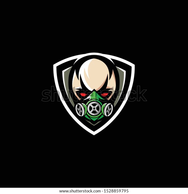 Mask Gaming Logo Design Vector Stock Vector (Royalty Free) 1528859795 ...