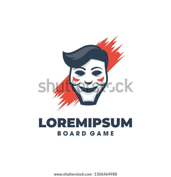 Mask Logo Suitable Creative Industry Multimedia Stock Vector (Royalty ...