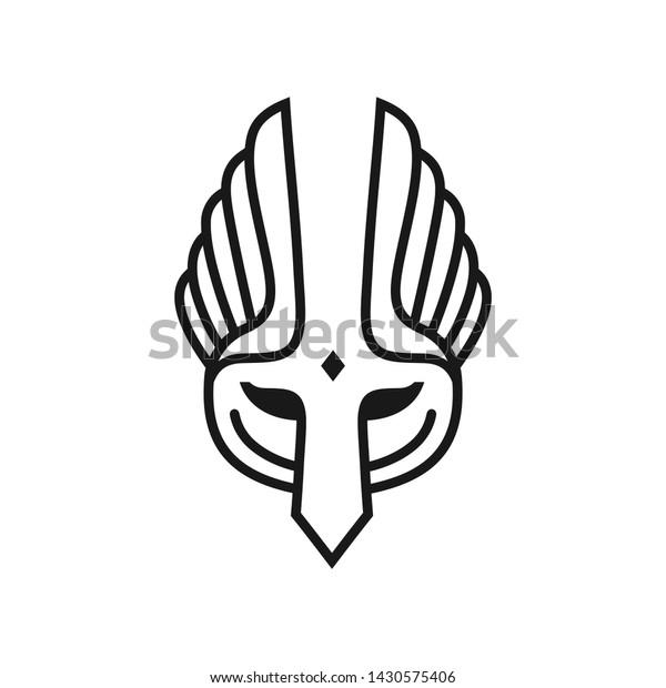 Mask Wing Outline Design Stock Vector (Royalty Free) 1430575406