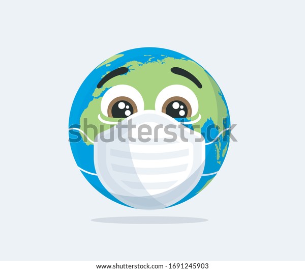 Masked Earth Mask Earth Stock Vector (Royalty Free) 1691245903 ...