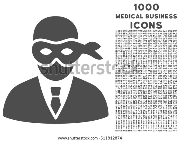 Masked Thief Vector Icon 1000 Medical Stock Vector (Royalty Free ...