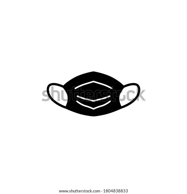 Masker Icon Symbol Vector On White Stock Vector (Royalty Free ...