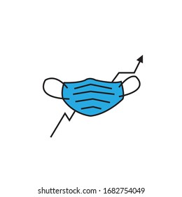 Masker Icon Vector Symbol Template Stock Vector (Royalty Free) 1682754049