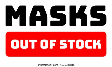 Masks Out Stock Poster Note Message Stock Vector (Royalty Free ...