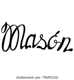 356 Mason name Images, Stock Photos & Vectors | Shutterstock