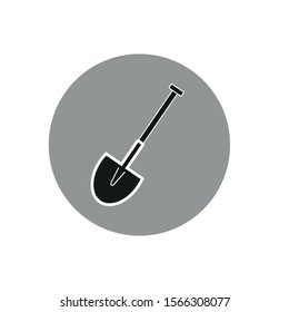 Mason Shovel Vector Icon Formed Simple Stock Vector (Royalty Free ...