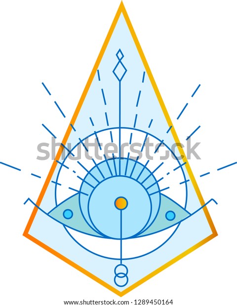 Masonic Symbol Eye Sun Triangle: เวกเตอร์สต็อก (ปลอดค่าลิขสิทธิ์ ...