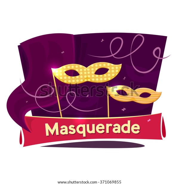 Masquerade Concept Design Costume Party Poster Stock Vector (Royalty ...