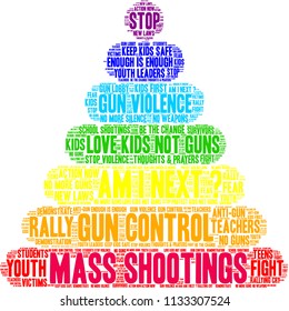 Mass Shootings Word Cloud On White Stock Vector (Royalty Free ...