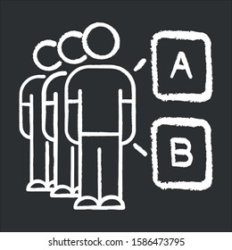 Mass Survey Chalk Icon Focus Group Stock Vector (Royalty Free ...
