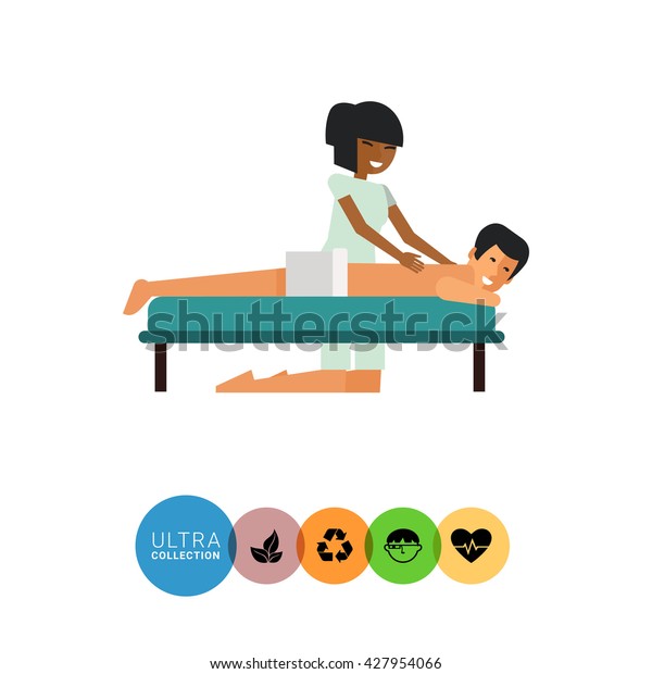 Massage Flat Icon 2 Stock Vector Royalty Free 427954066 Shutterstock