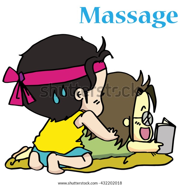 Massage Service Cartoon Vector Character Stock Vector (Royalty Free ...