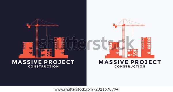 Massive Construction Logo Design Your Contractor Stock Vector (Royalty ...