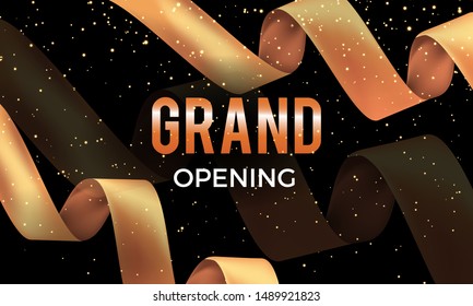Grand Opening Design Banner Background Stock Vector (Royalty Free ...