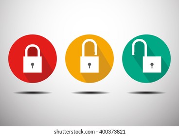 Master Key Icon Lock Unlock Vector Stock Vector (Royalty Free ...
