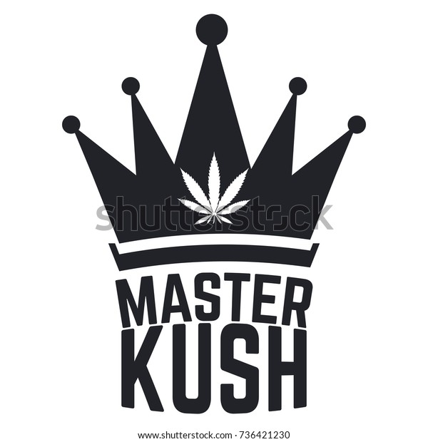 Master Kush Cannabis Logo Stock Vector (Royalty Free) 736421230