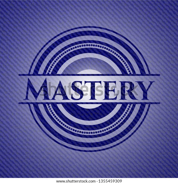 Mastery Badge Denim Texture Stock Vector (Royalty Free) 1355459309 ...
