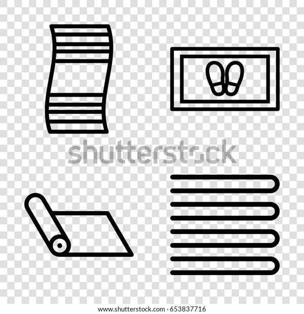 Mat Icons Set Set 4 Mat Stock Vector (Royalty Free) 653837716 ...