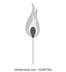 Match Fire Icon Stock Vector (Royalty Free) 515997301 | Shutterstock