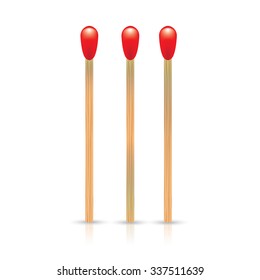 Match Isolated On White Background Stock Vector (Royalty Free ...