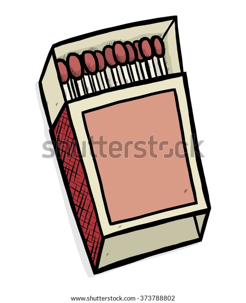 Matches Box Cartoon Vector Illustration Hand Stock Vector (Royalty Free ...
