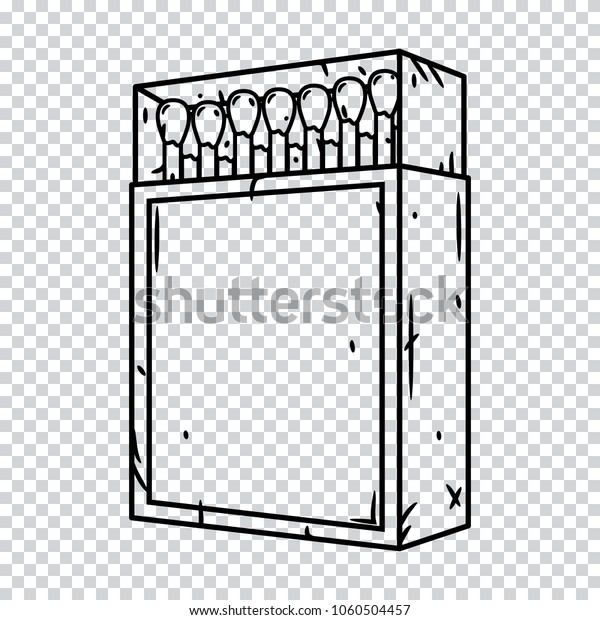 Matches Box On Transparent Background Stock Vector (Royalty Free ...