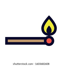 Matches Simple Vector Color Icon Stock Vector (Royalty Free) 1603682608 ...