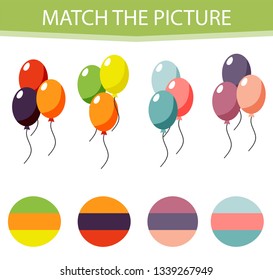 Matching Children Educational Game Activity Pre Stock Vector (Royalty ...