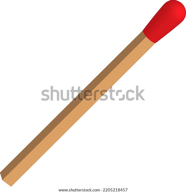 Matchstick Isolated Vector Illustration Stock Vector (Royalty Free ...