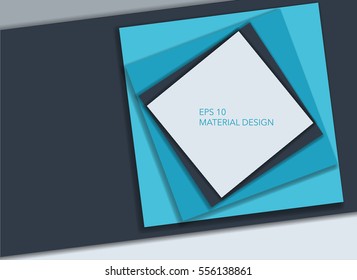Material Design Blue Background Stock Vector (Royalty Free) 556138861 ...