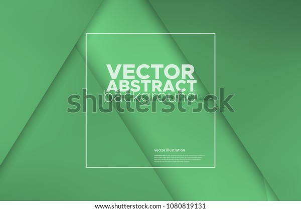 Material Design Green Color Abstract Background Stock Vector (Royalty ...