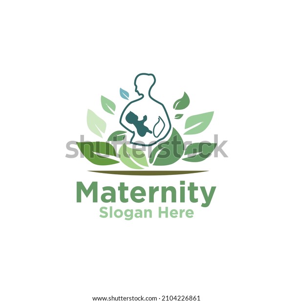 Maternity Logo Design Template Pregnancy Mother Stock Vector (Royalty ...