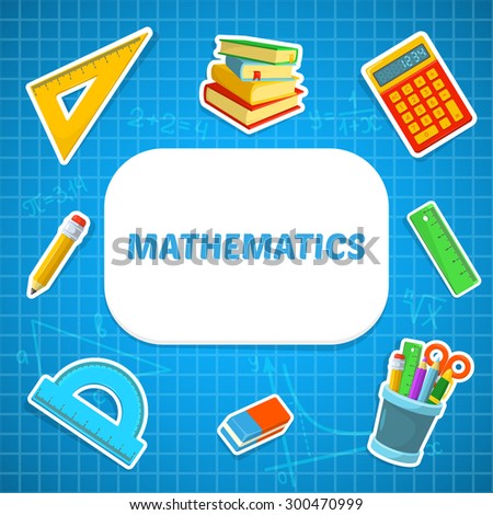 Math Backdrop Education Background Design Science Stock Vector (Royalty ...