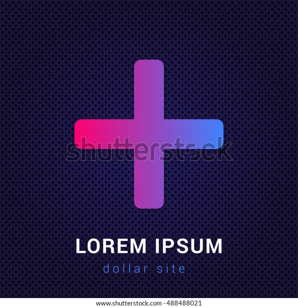 Math Blue Red Colorful Gradient Attractive Stock Vector (Royalty Free ...