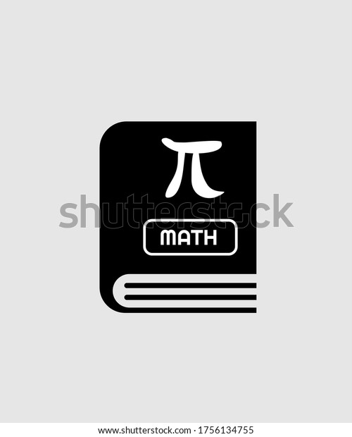 Math Book Icon Vector Logo Stock Vector (Royalty Free) 1756134755 ...