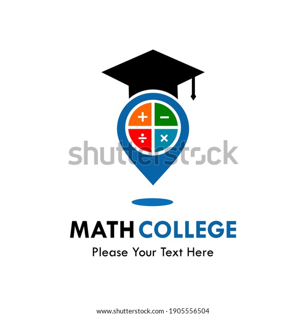 Math College Logo Template Illustration Stock Vector (Royalty Free ...