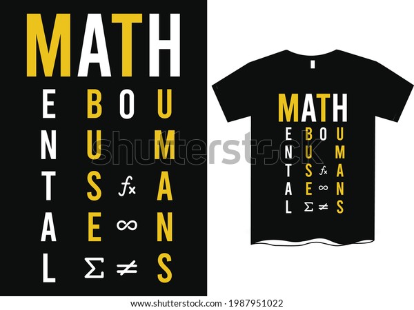 Math Definition Tshirt Design 2021 Stock Vector (Royalty Free ...