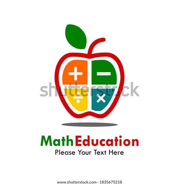 Math Education Logo Template Illustration There: เวกเตอร์สต็อก (ปลอดค่า ...